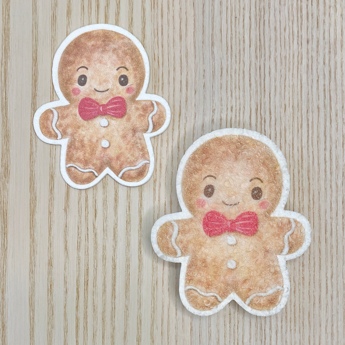 Gingerbread Man Pop Up Sponge | Eco Beige
