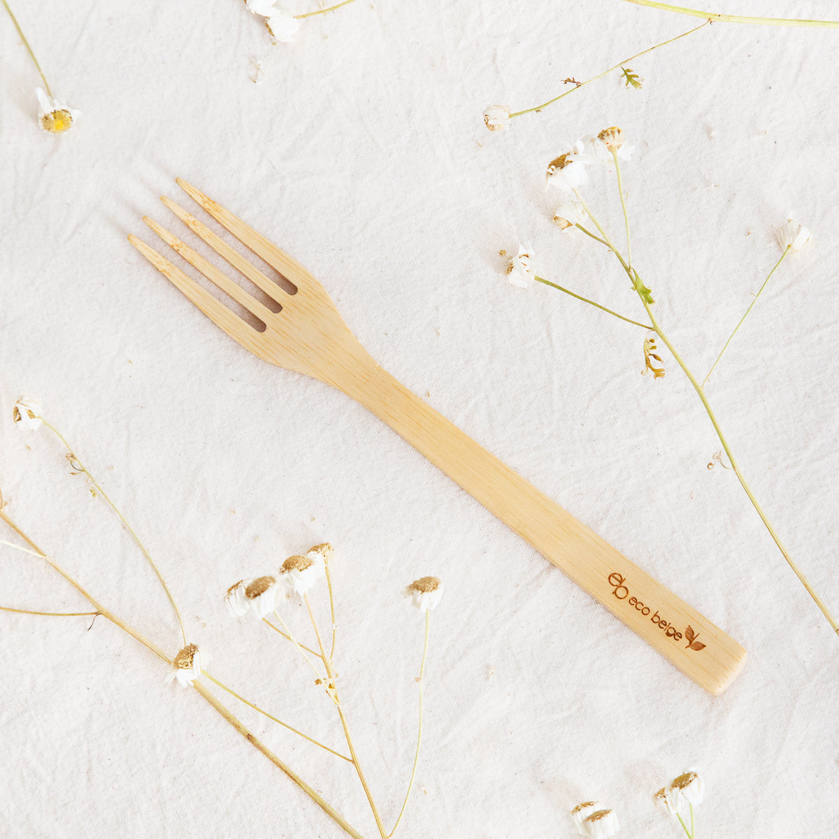 Natural Bamboo Fork | Eco Beige