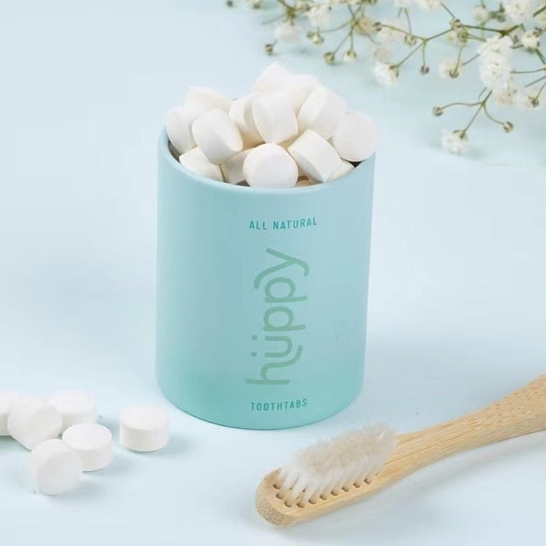 Natural Toothpaste Tablets Set- Peppermint– Eco Beige